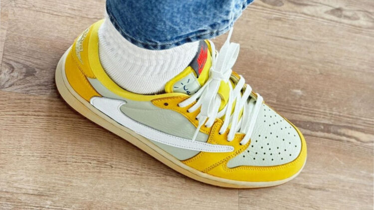 Canary Yellow Travis Scott x Air Jordan 1 Low - 23jumpmanstreet.com