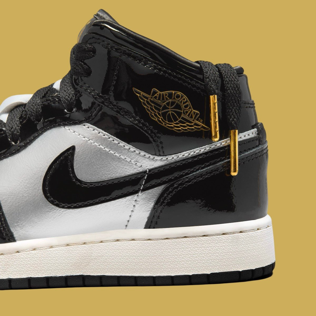 The Air Jordan 1 Mid GS "Black/Metallic Silver" Is Super Sleek ...