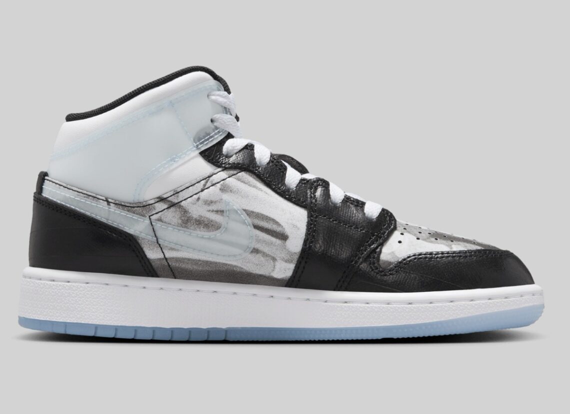 Air Jordan 1 Mid "X-Ray" Pay Tribute To Michael Jordan's 1985 Injury ...