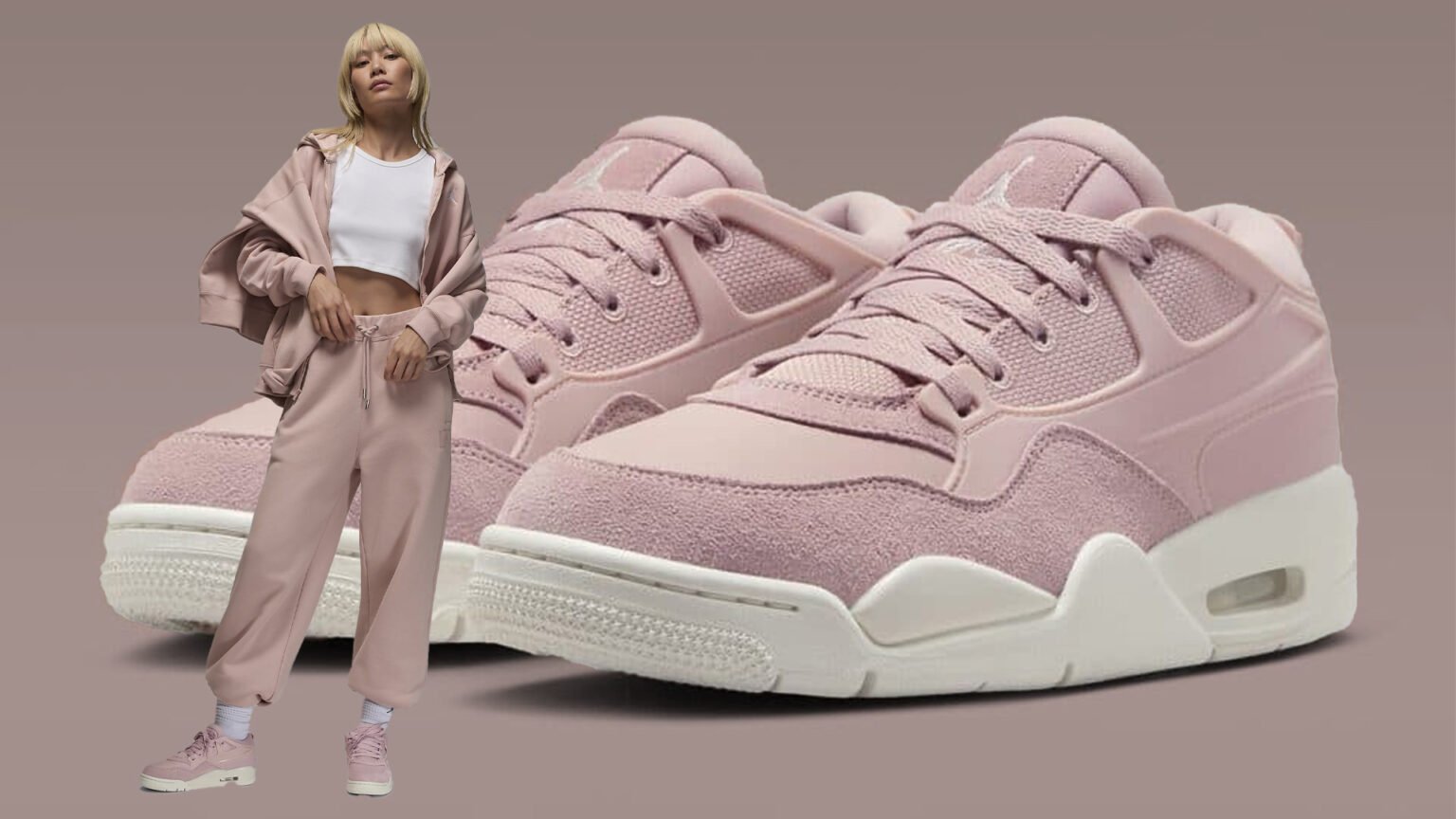 The Air Jordan 4 RM "Pink Oxford" Is Pretty In Pink - 23jumpmanstreet.com
