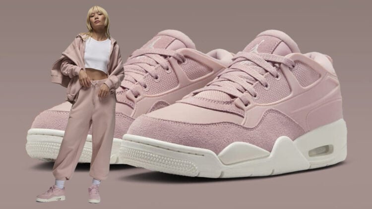 The Air Jordan 4 RM "Pink Oxford" Is Pretty In Pink - 23jumpmanstreet.com