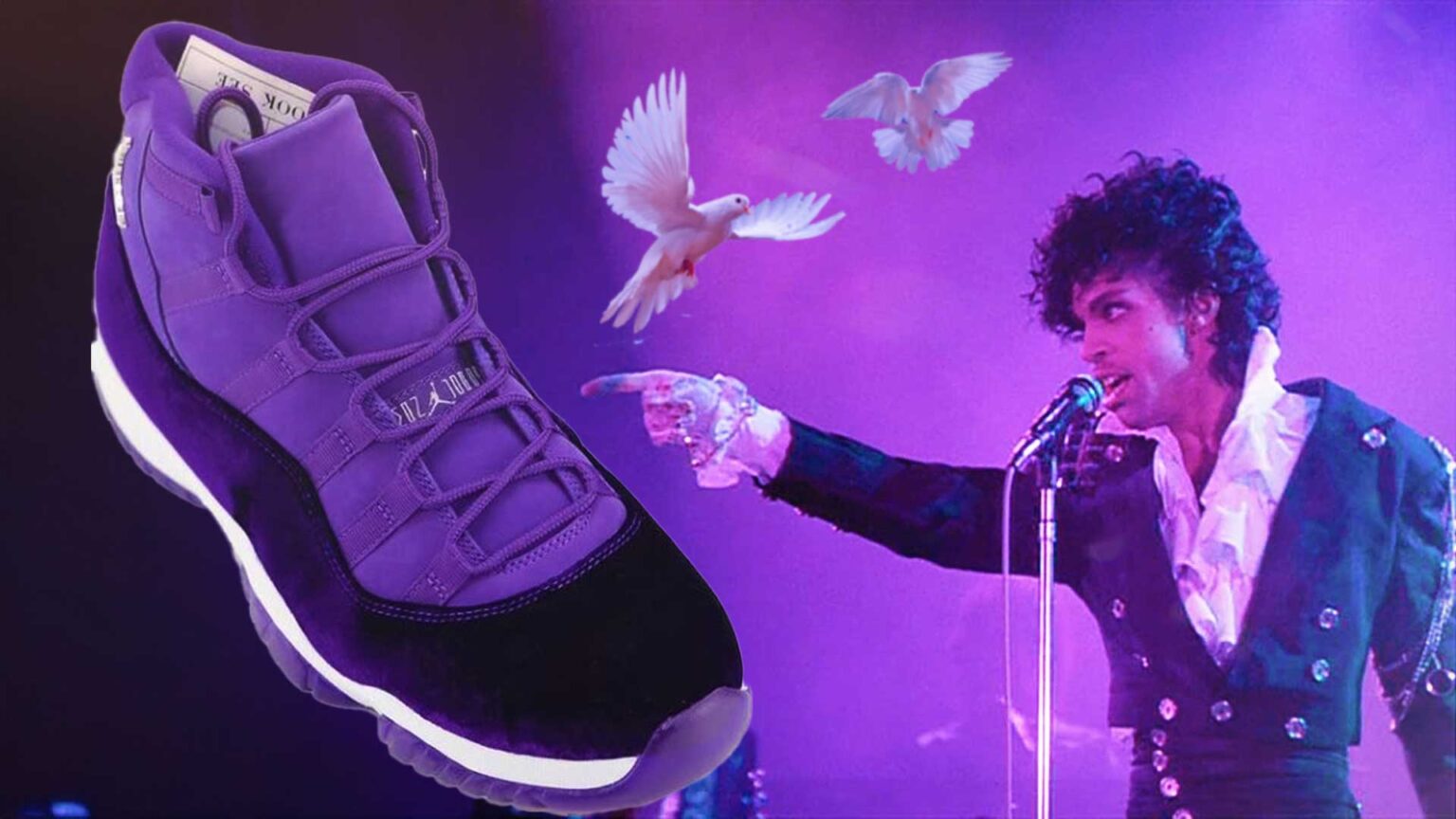 Prince's Air Jordan 11 "Purple Rain" Is A One-Of-A-Kind Sneaker ...